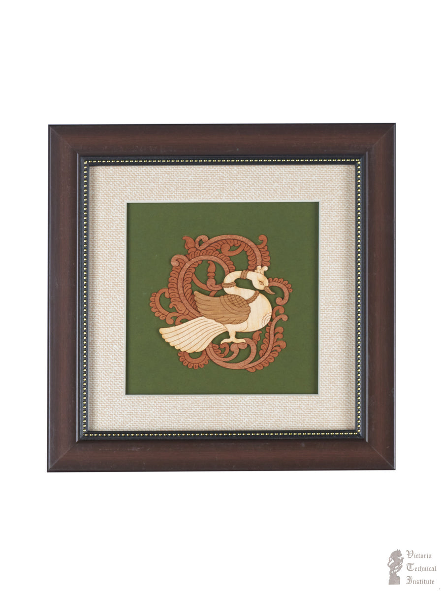 8" x 8" Wooden Patch Work Swan Frame for Wall Decor – VTI HERITAGE