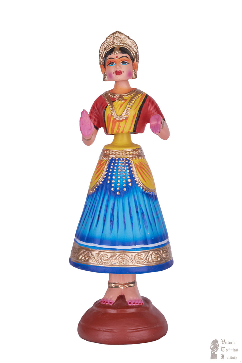 14" Handmade Paper Mache Dancing Doll (Assorted Colours) – VTI HERITAGE