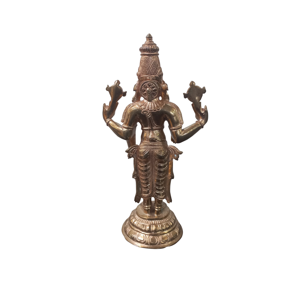 9" Bronze Standing Lord Perumal Statue – VTI HERITAGE