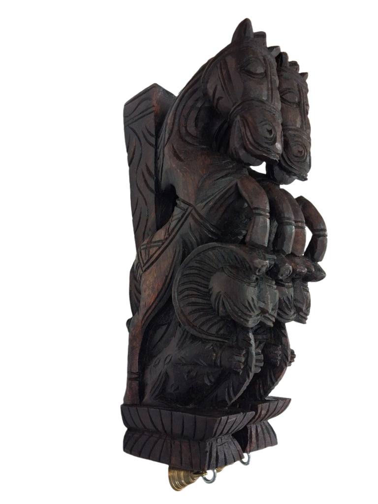 12" Handmade Wooden Carved Horse Wall Brackets – VTI HERITAGE