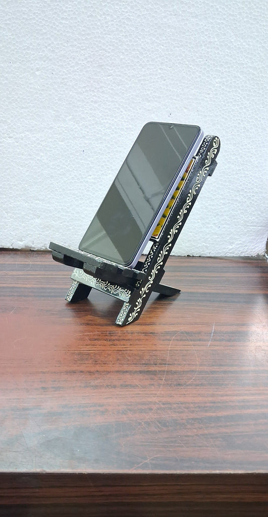 Handmade Wooden Chair Design Mobile Stand – VTI HERITAGE