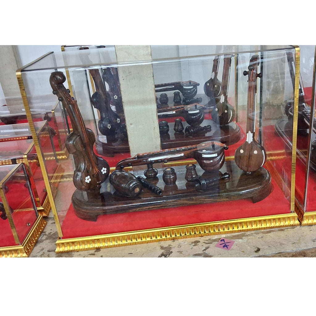 Handmade Wooden Musical Instrument Set for Decorative Showpiece – VTI ...