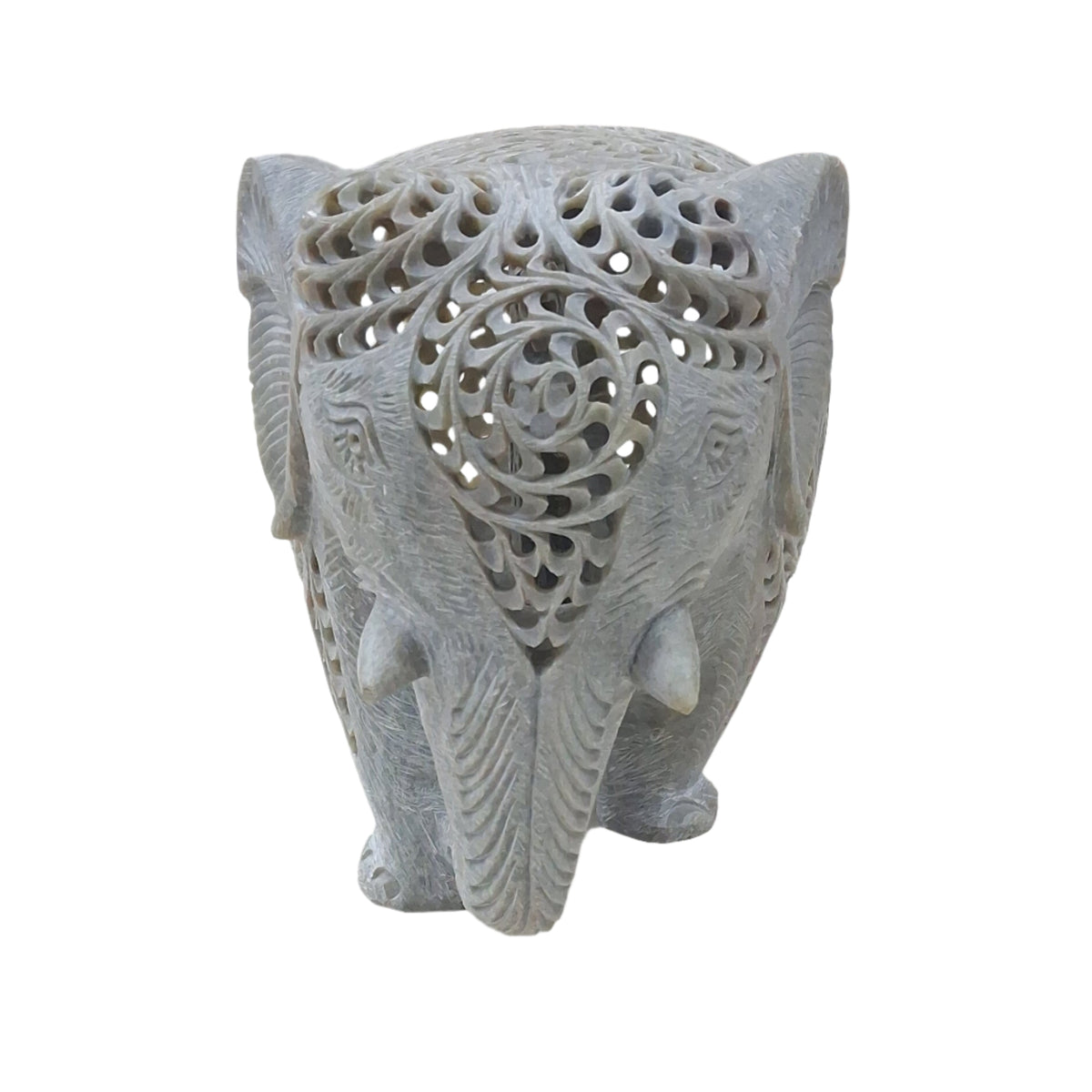 5" Gorara Stone Undercut Elephant Statue – VTI HERITAGE