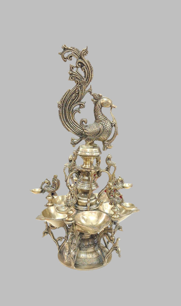 22" Brass Hamsa Deepam / Oil Lamp – VTI HERITAGE