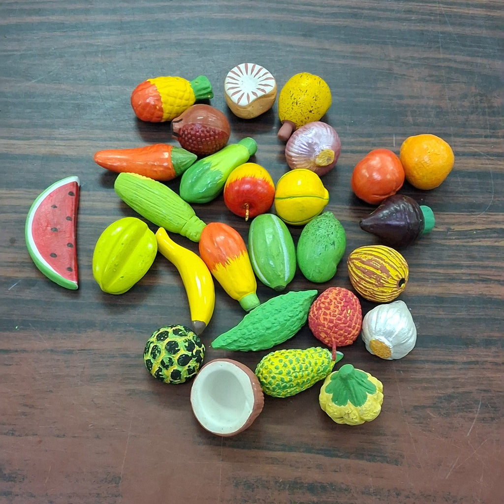 Clay Fruits and Vegetables for Golu Decoration – VTI HERITAGE