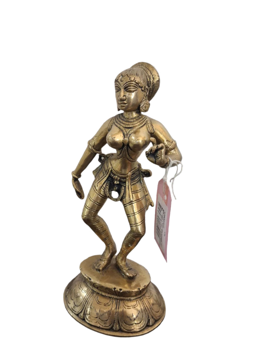 9" Brass Dancing Lady Statue – VTI HERITAGE