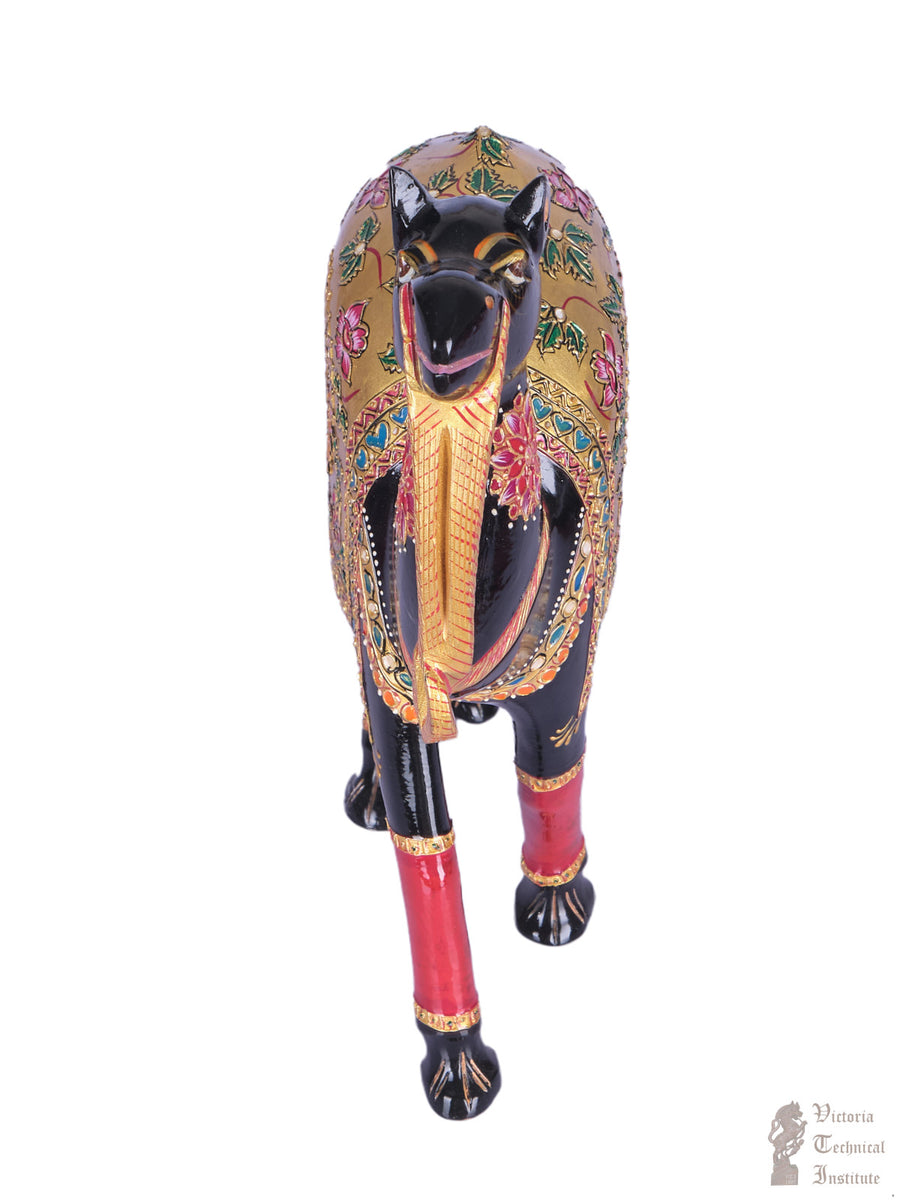 Handmade Wooden Painted Camel 12" – VTI HERITAGE