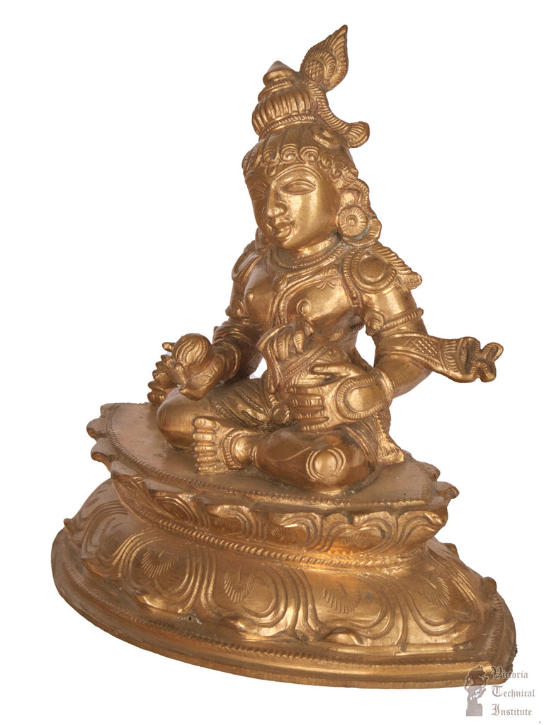 6" Bronze Butter Bala Krishna Statue – VTI HERITAGE