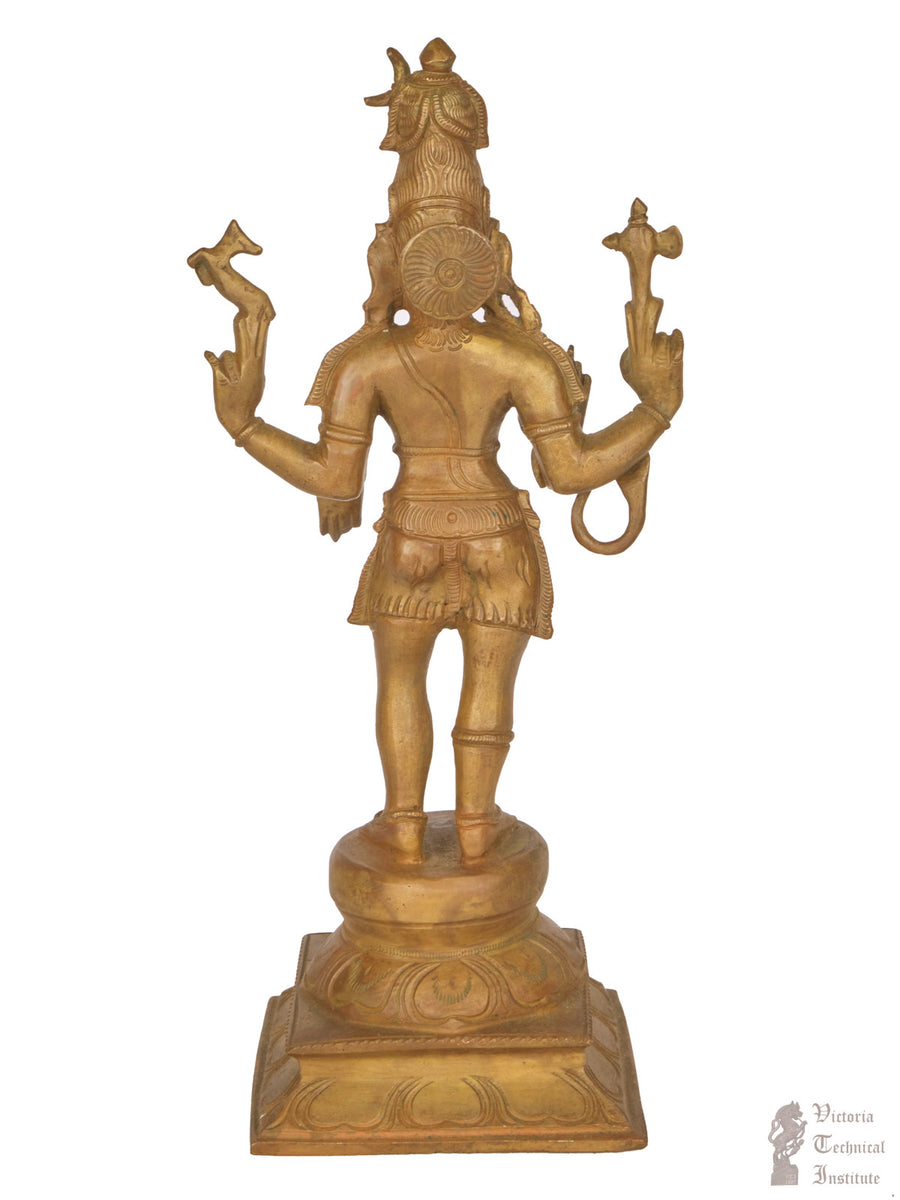 12" Bronze Standing Lord Shiva Statue – VTI HERITAGE