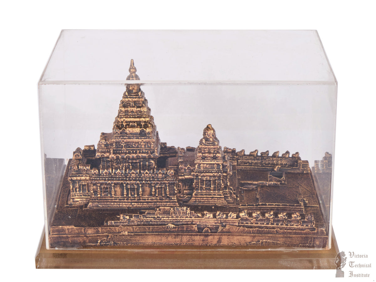 7" Handmade Stone Dust Shore Temple with Fiber Doom – VTI HERITAGE