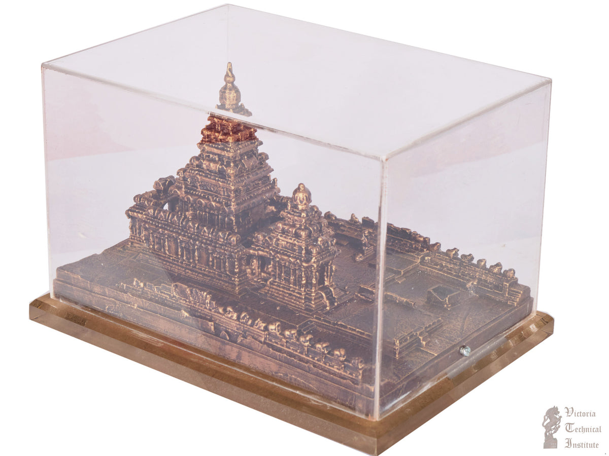 7" Handmade Stone Dust Shore Temple with Fiber Doom – VTI HERITAGE