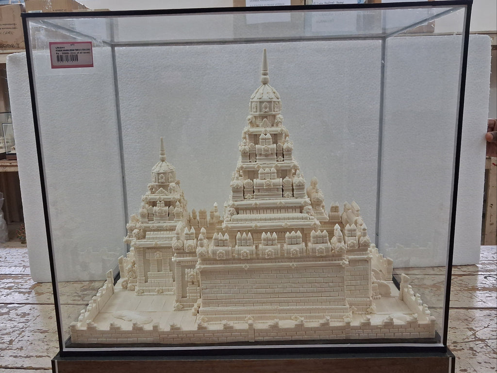 19.5" Pith Work Mahabalipuram Temple – VTI HERITAGE