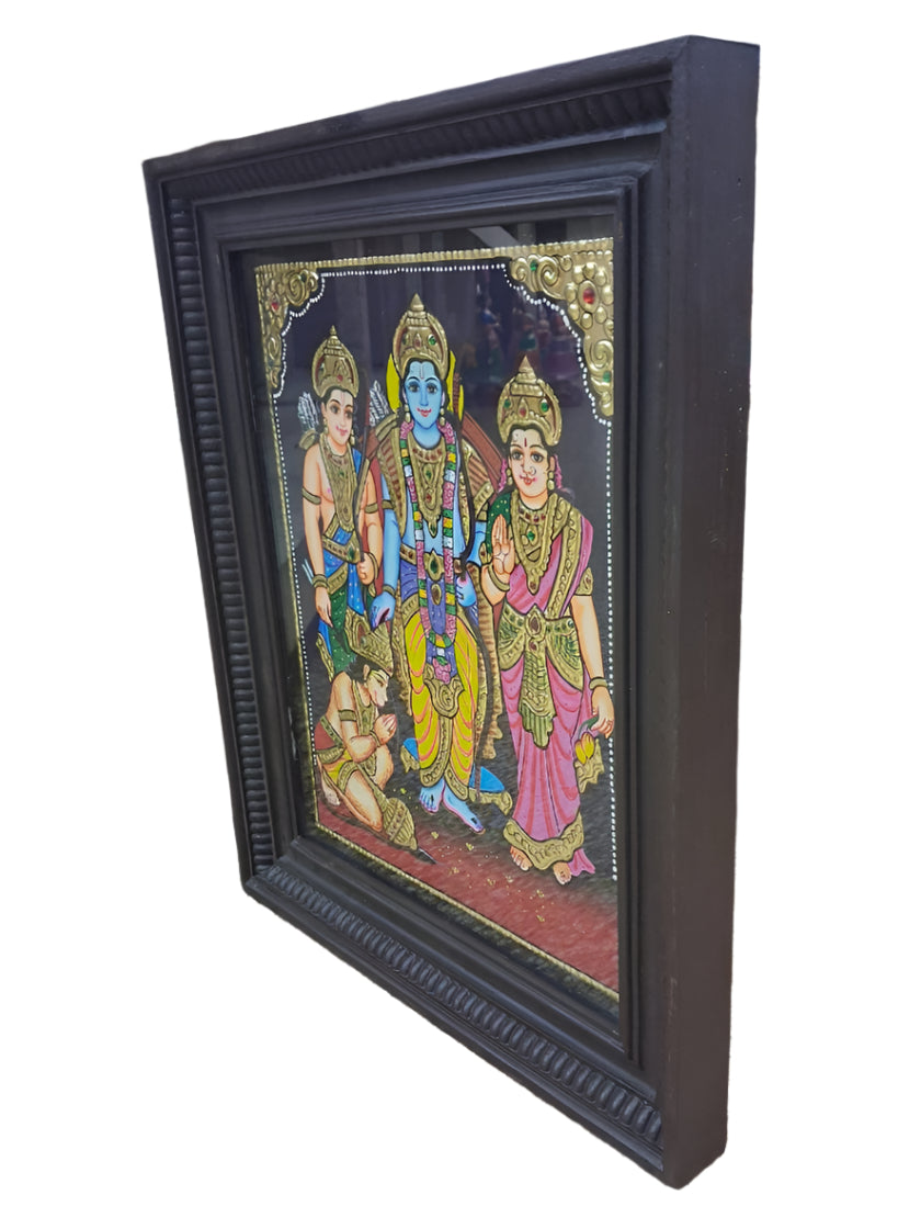 18" Handmade Tanjore Painting Rama Set – VTI HERITAGE