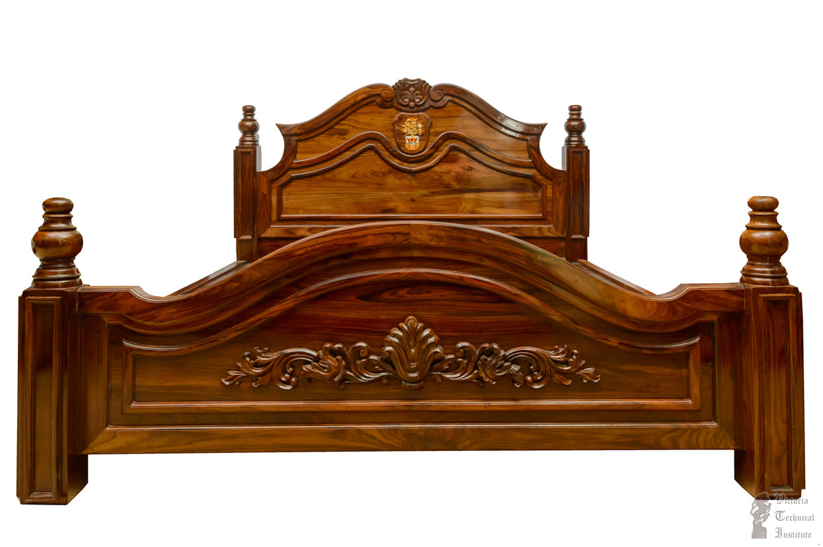 Handmade Wooden King Size Cot – VTI HERITAGE