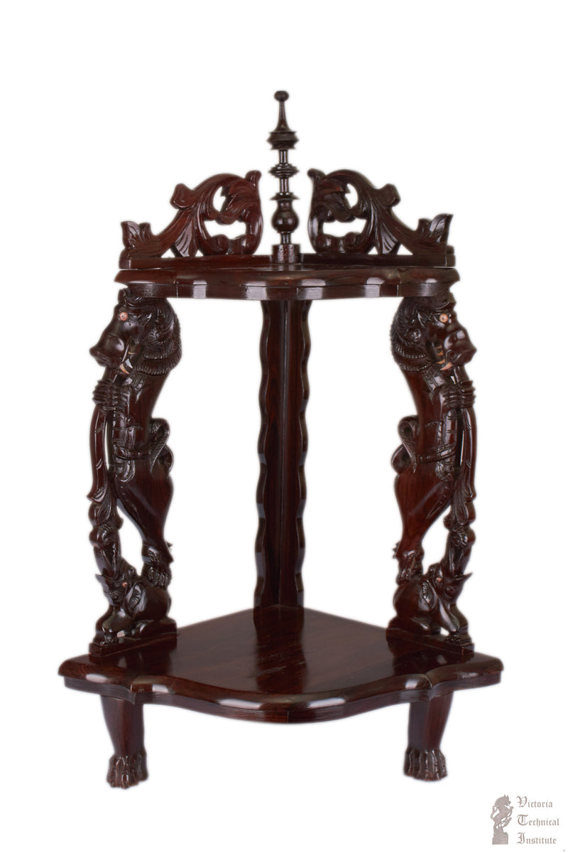 31" Handmade Wooden Corner Stand/Display Stand – VTI HERITAGE