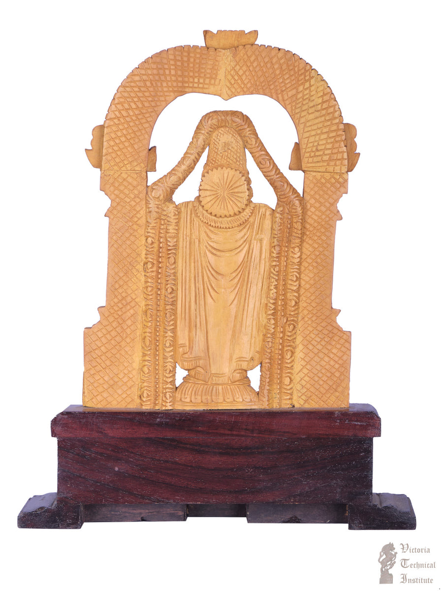 10" Handmade Wooden Balaji/Perumal Statue – VTI HERITAGE
